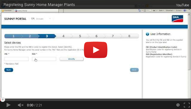 Service Tip #5: Registering Sunny Home Manager Plants and Plants with ...
