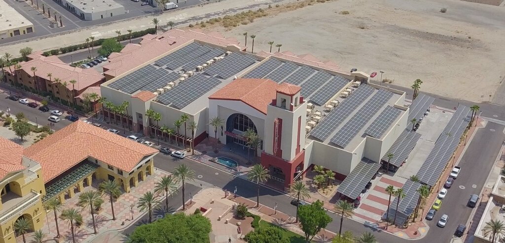 Californian Cinema is Powered by Solar Energy Including Storage System